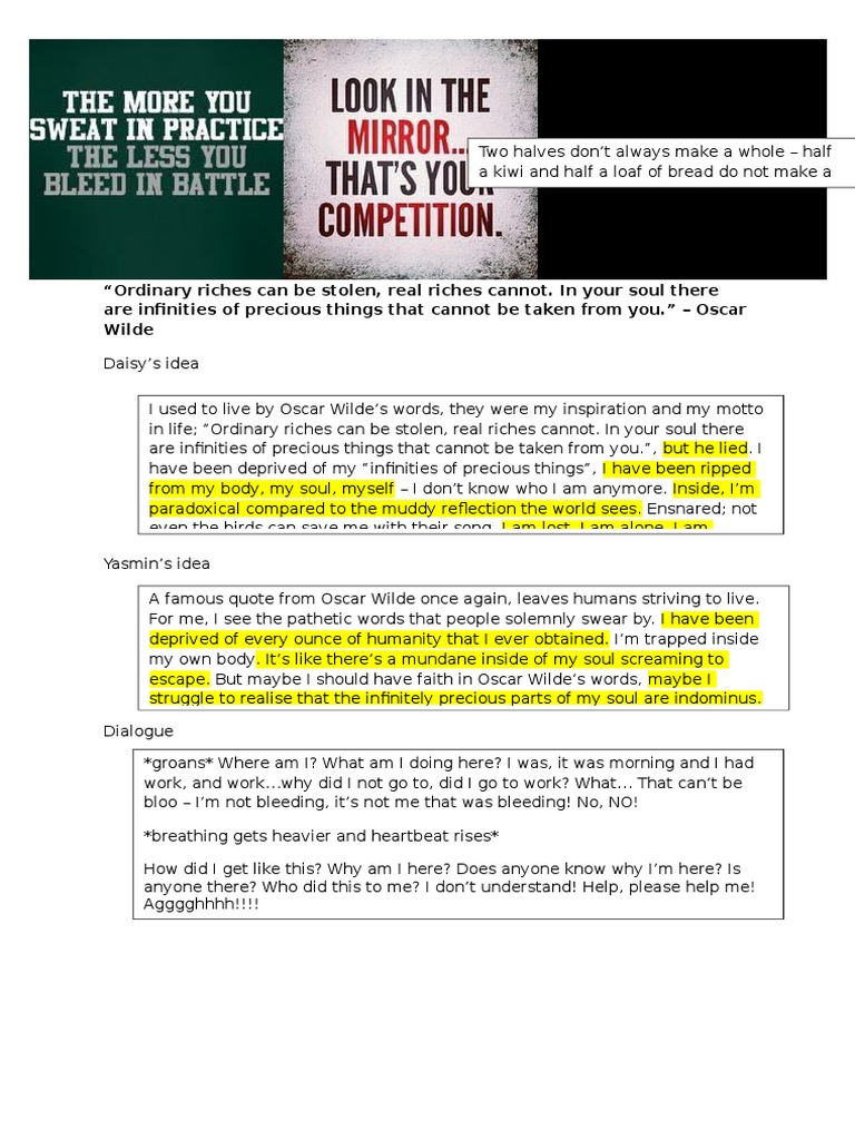 Script Planning | PDF | Philosophy | Self-Improvement