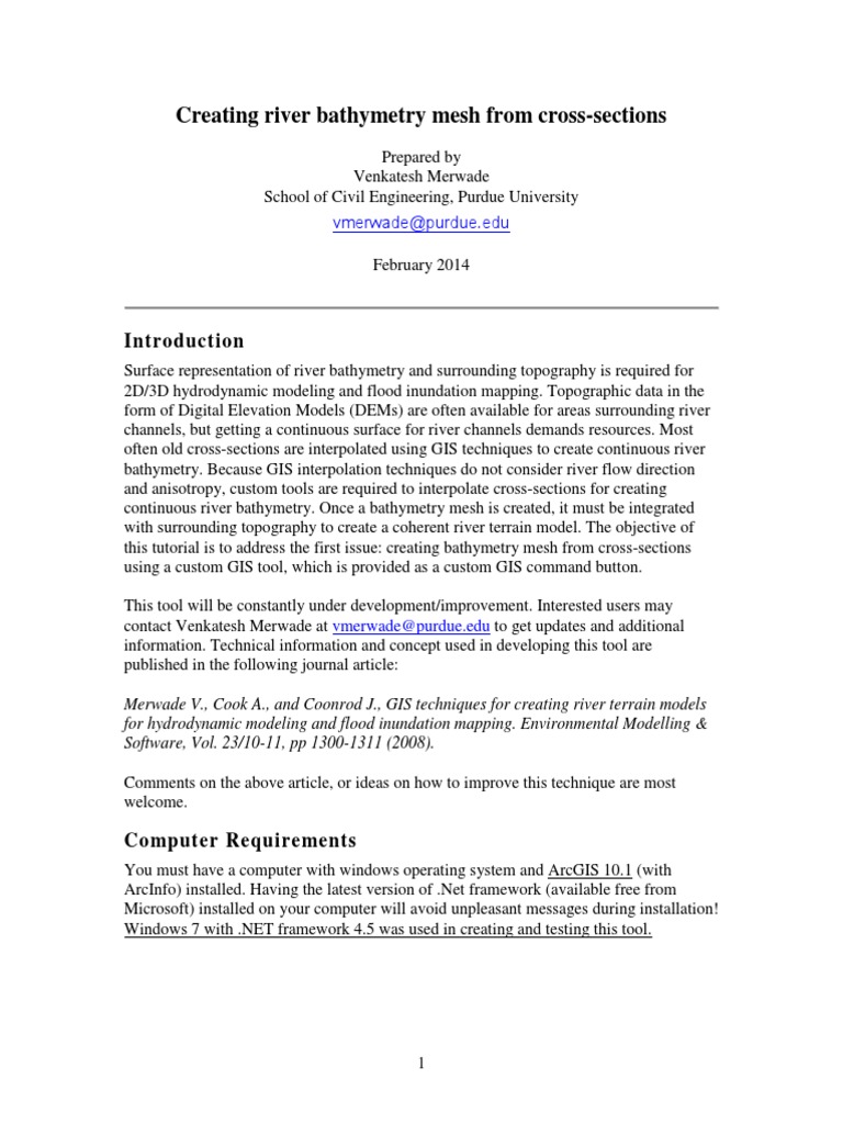 Bathymetry Tutorial 101 | PDF | Geographic Information System | Topography