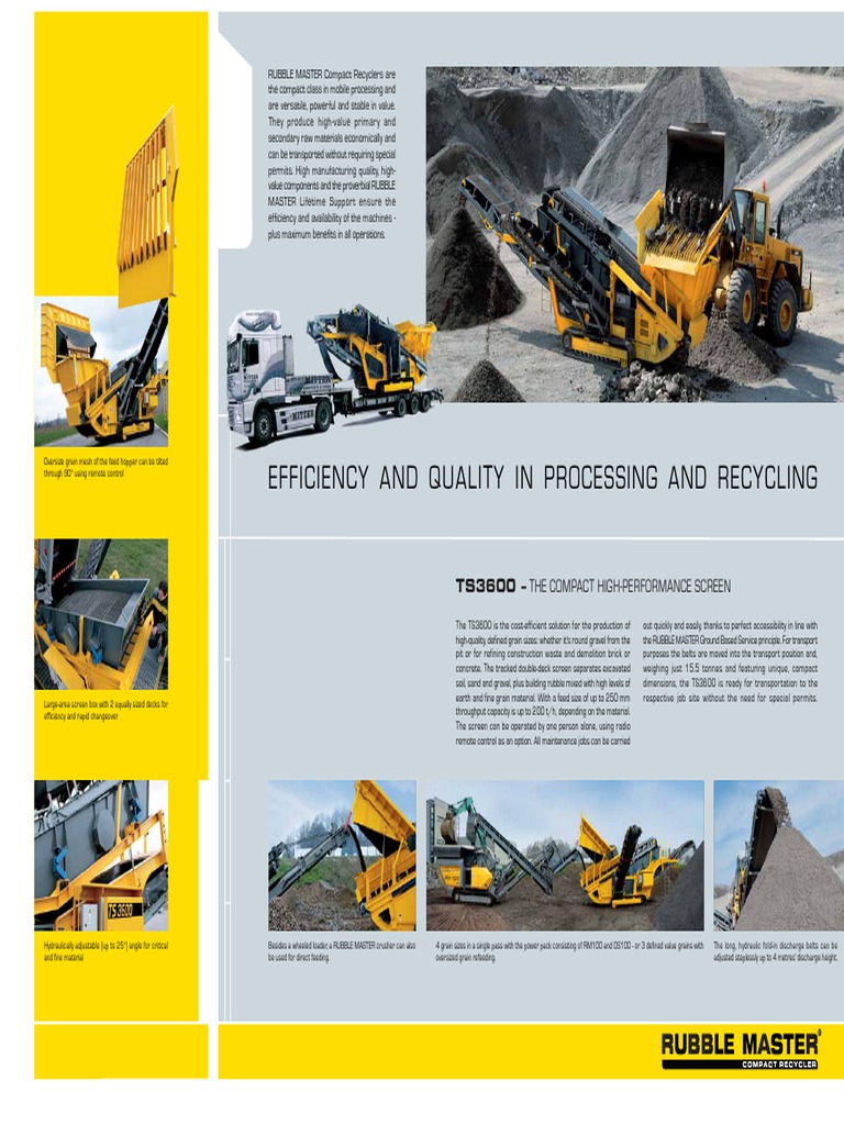 TS3600 Brochure en Mail | PDF | Loader (Equipment) | Concrete