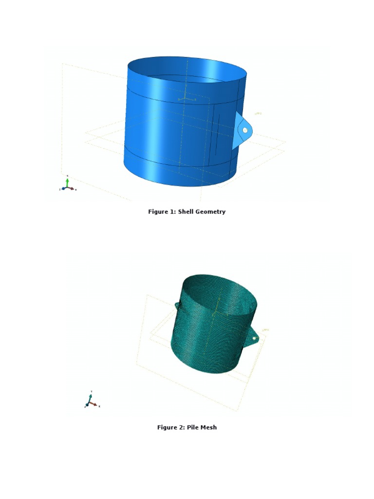 Shell and Pile Structural Analysis | PDF