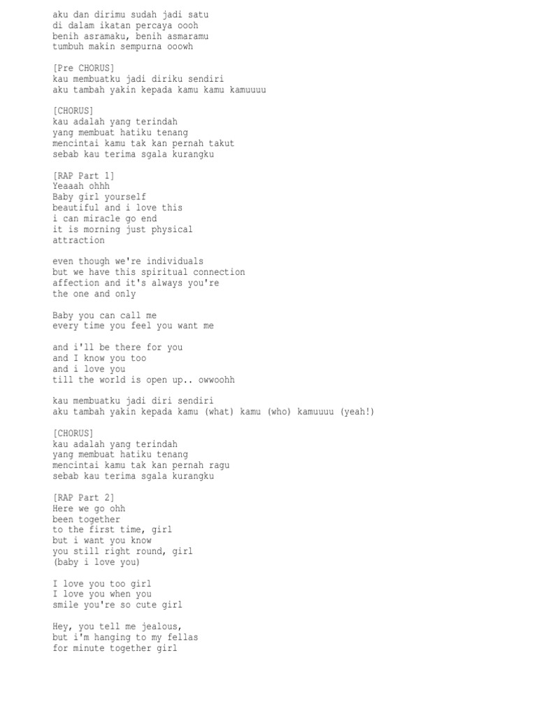 Lirik RAP Rayi-Kau Adalah | PDF | Puisi