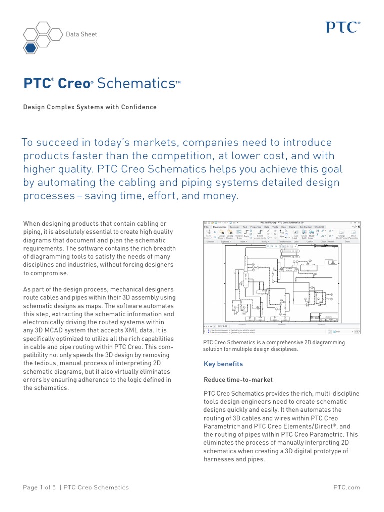 PTC Creo Schematics Datasheet | PDF | Automation | Prototype