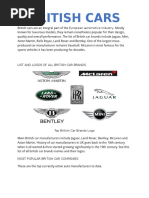 Car Logos - Complete List | PDF | Motor Vehicle Manufacturers | Motor ...