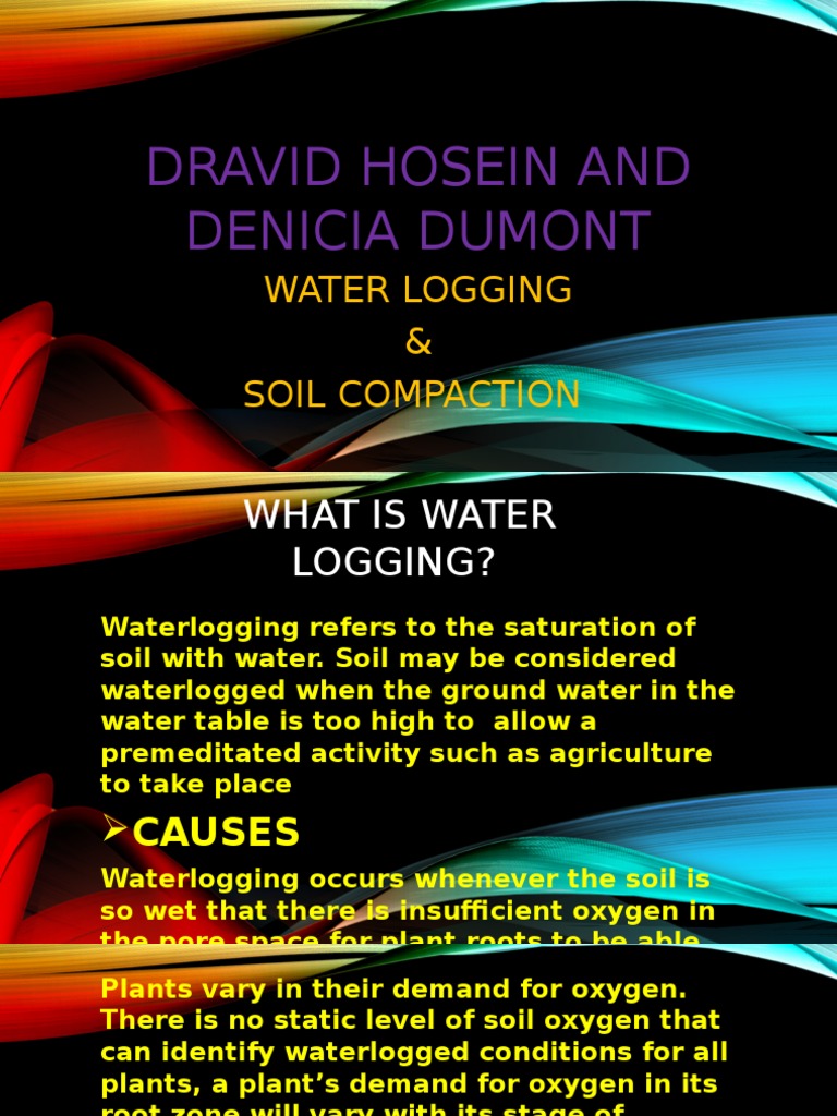 Water Logging and Soil Compation | PDF | Tillage | Soil