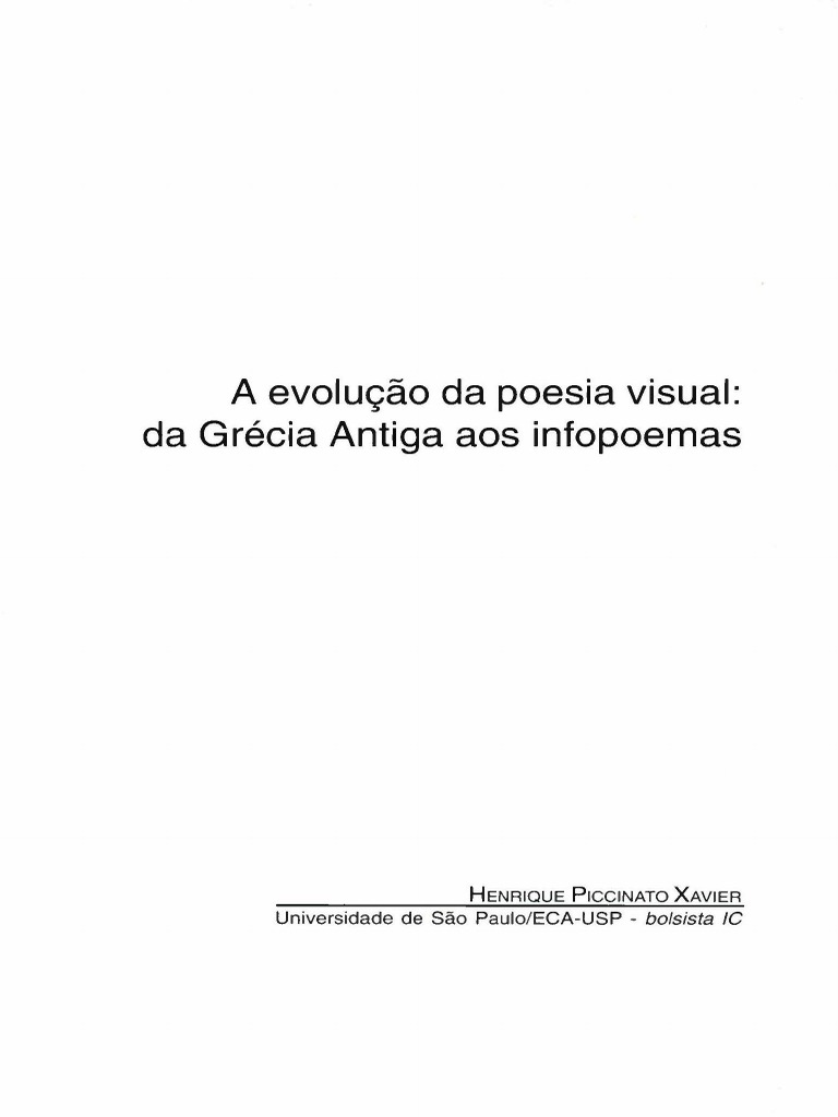 Poesia Visual Pdf Poesia Science