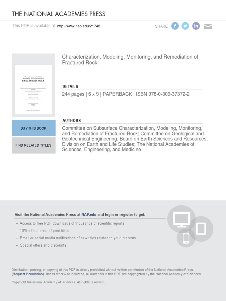 Characterization of Fractured Rock | PDF | Environmental Remediation ...