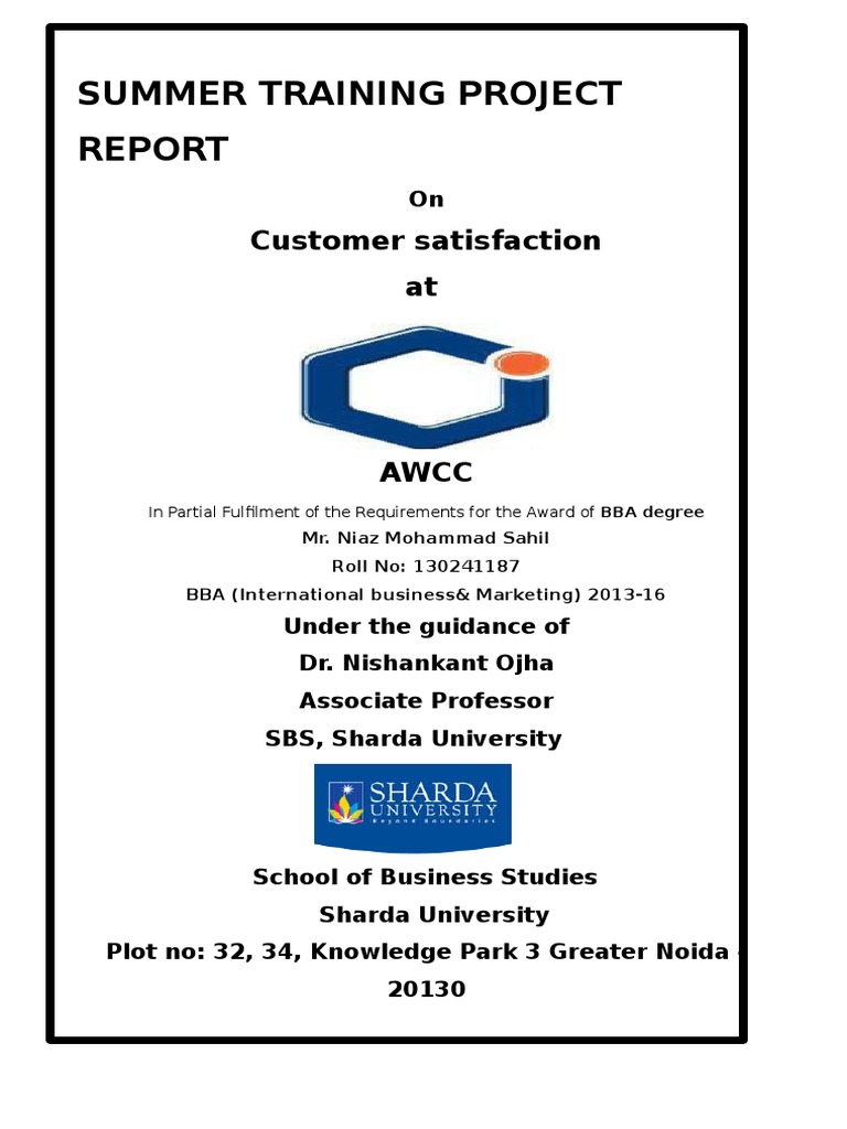 Project Report On AWCC (Afghan Wireless Communication Company) Company ...