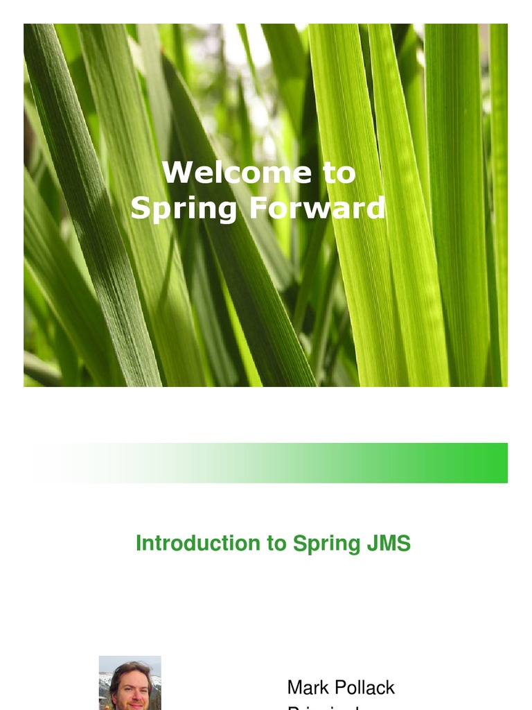 Spring & JMS | PDF | Application Programming Interface | Computer Architecture