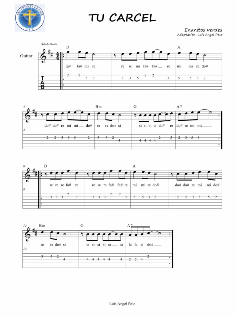 Tu Carcel - Tablatura | PDF