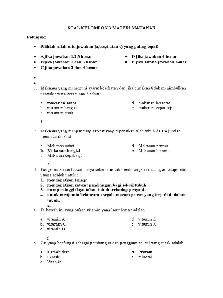 Soal Komplementer | PDF