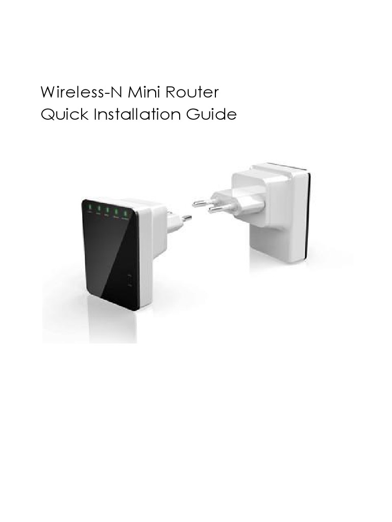 Wireless N Mini Router BIG Manual | PDF | Wi Fi | Wireless Access Point