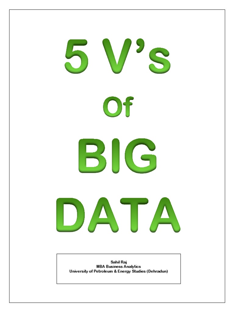 5 V's of Big Data | PDF | Big Data | Social Media