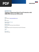 Testing of MiCOM P643 | PDF | Transformer | Relay