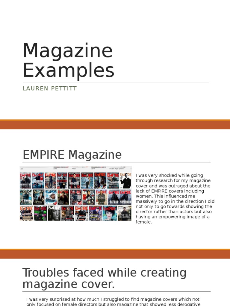 Magazine Examples | PDF