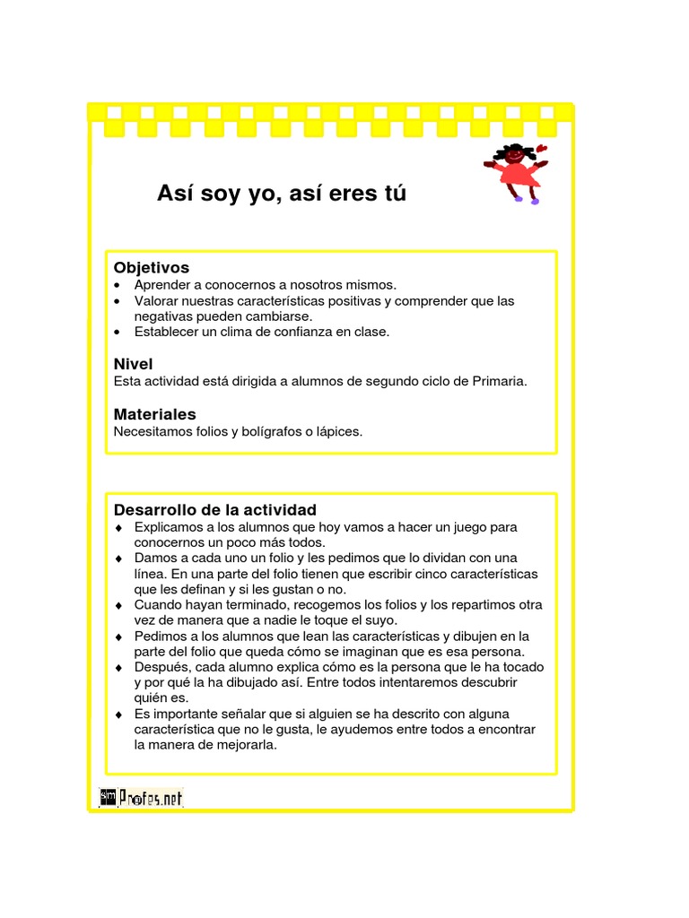 Asi Soy Yo, Así Eres Tu | PDF | Cognición | Conceptos psicologicos