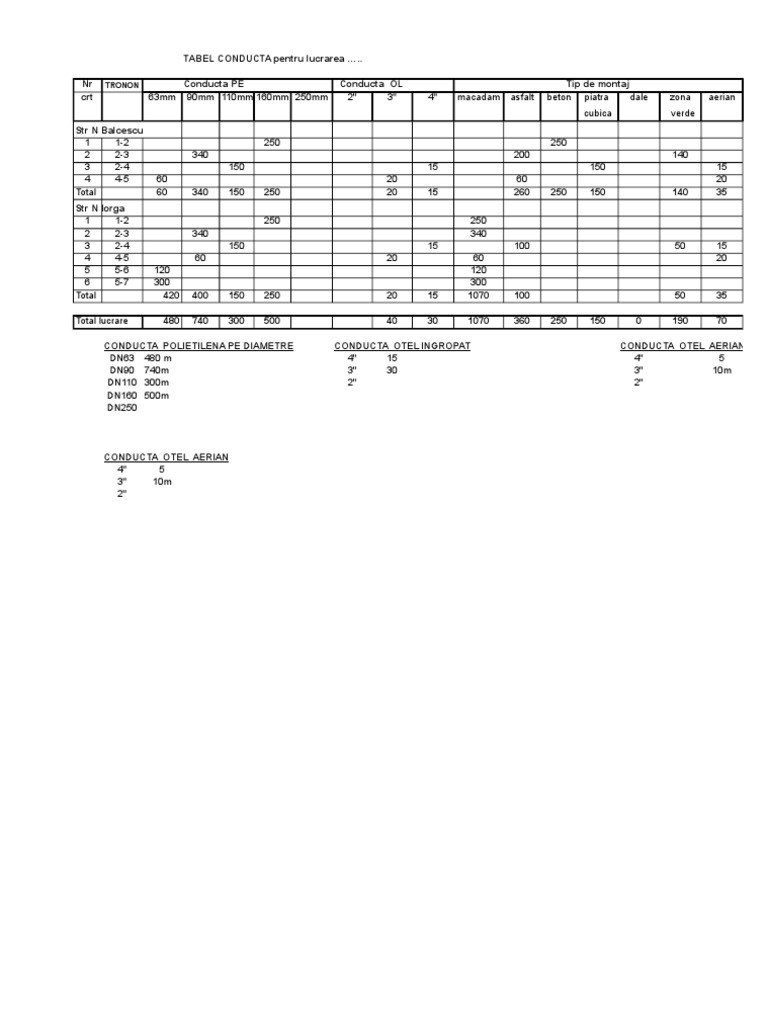 Anexa 5 - Model de Tabel Conducta | PDF | Science & Mathematics