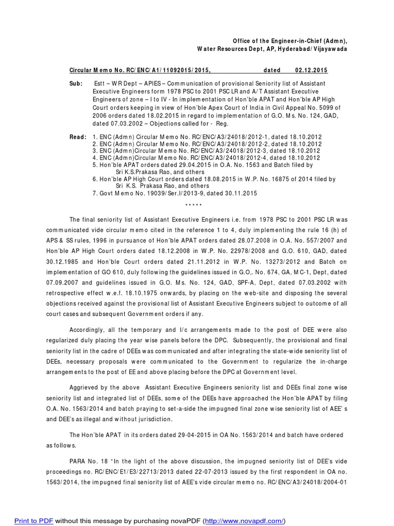 Circular Memo | PDF | Supreme Courts | Public Law