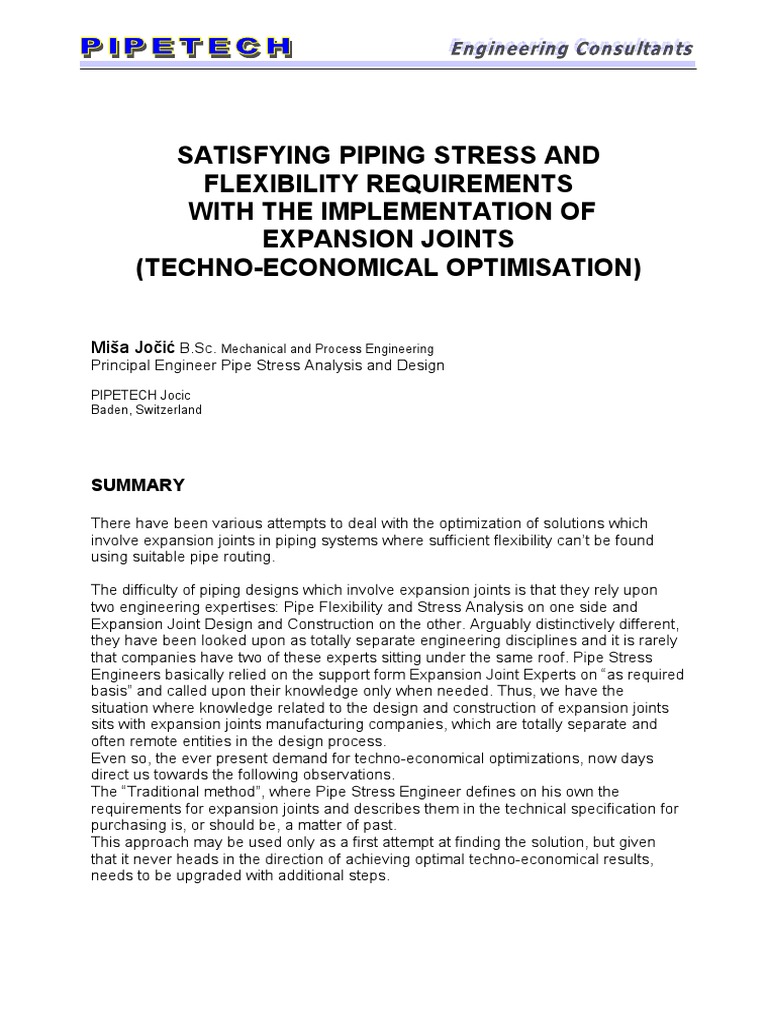 Expansion Bellow Design | PDF | Mathematical Optimization ...