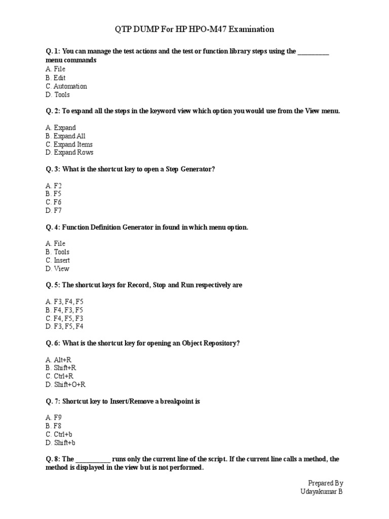 Qtp Dump Pdf Parameter Computer Programming Web Browser 0682