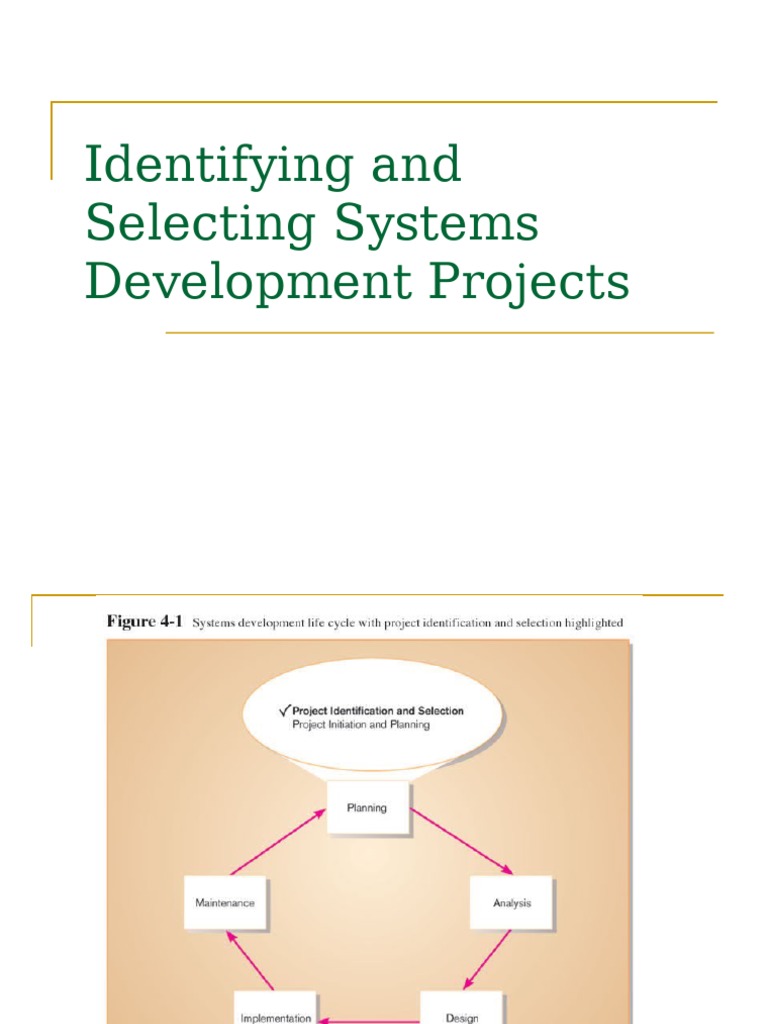Identifying and Selecting Systems Development Projects | PDF | Strategic Management | Business ...