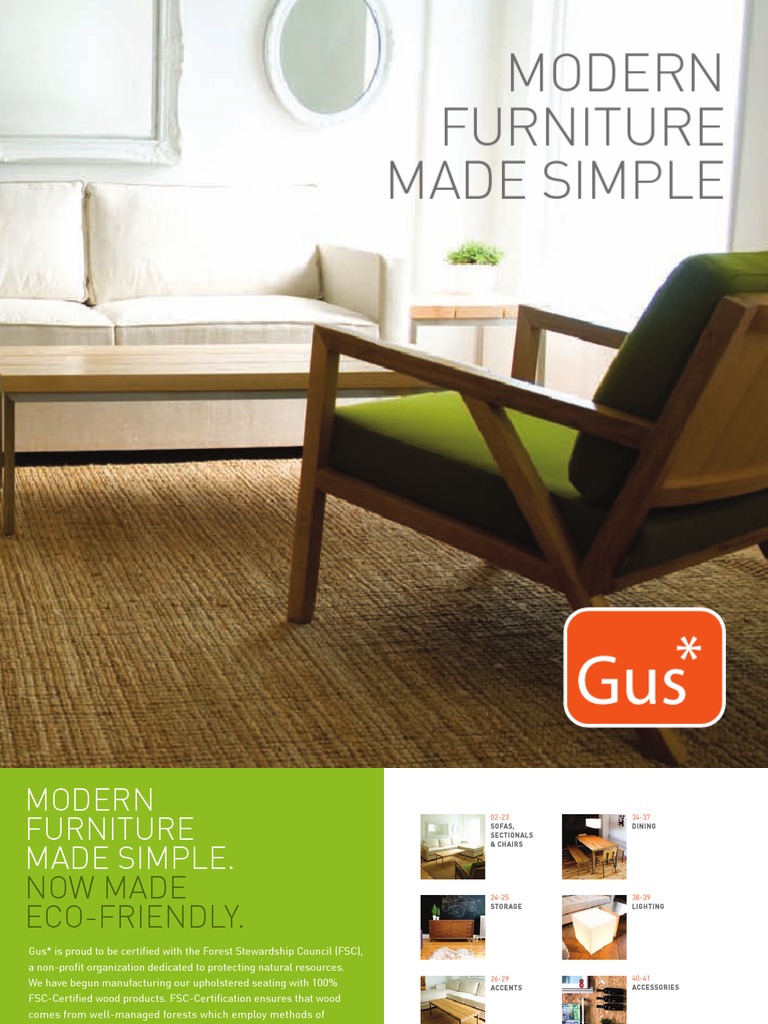 Eco-Friendly Modern Furniture Guide | PDF | Forest Stewardship Council ...