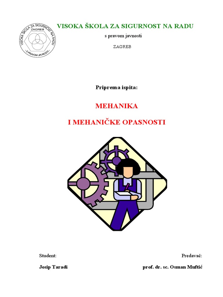 Mehanika Priprema Ispita | PDF