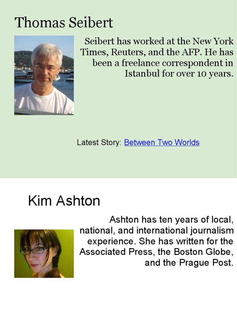 Journalist Profiles and Latest Stories | PDF | Journalism | Public Sphere