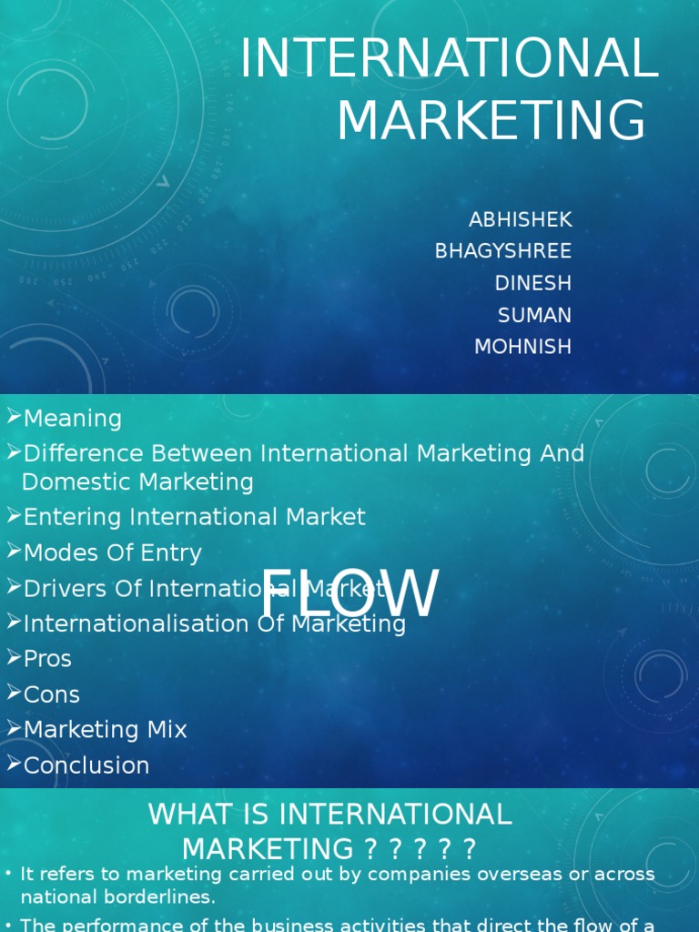 International Marketing | PDF | Internationalization | International ...