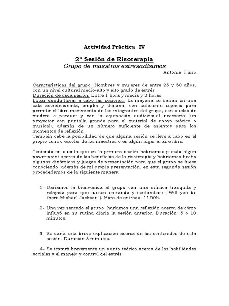 Taller Risoterapia | PDF | Vejez | Science