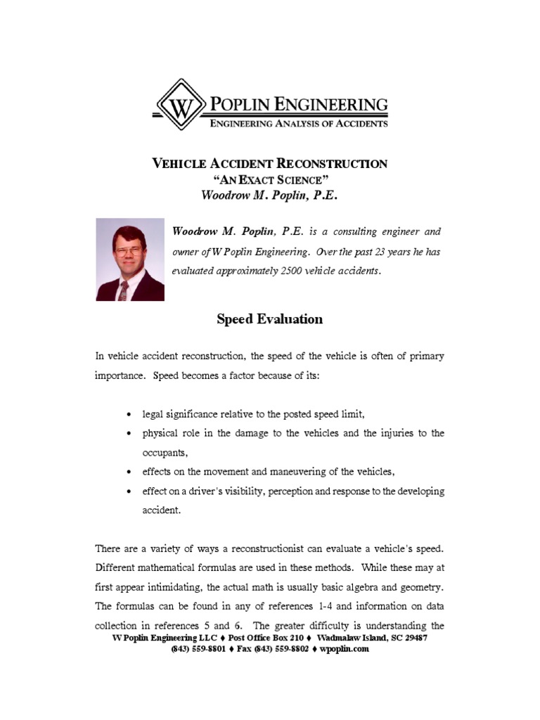 Vehicle Accident Reconstruction Methods | PDF | Airbag | Collision