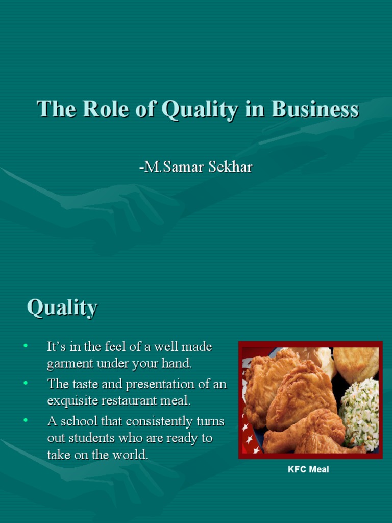 Importance of Quality in Business | PDF | Competitive Advantage | Iso 9000
