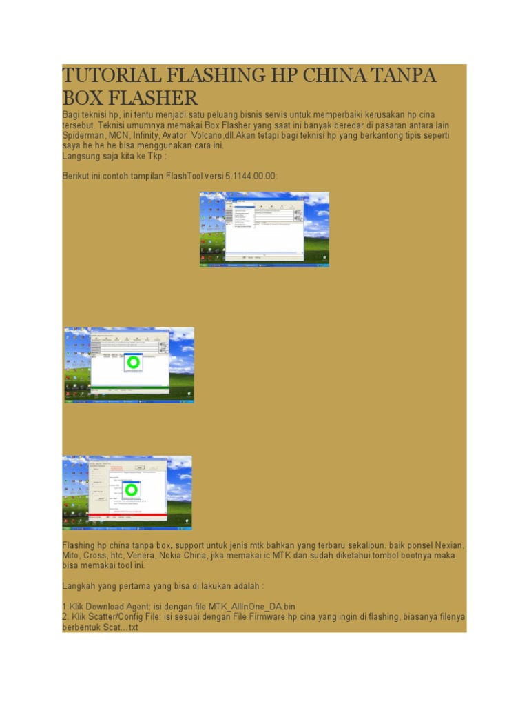 Tutorial Flashing HP China Tanpa Box Flasher | PDF | Komputer | Teknologi & Rekayasa