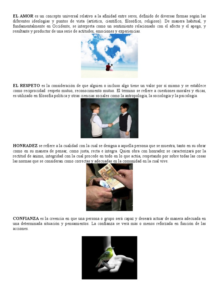20 Valores | PDF | Science | Amor