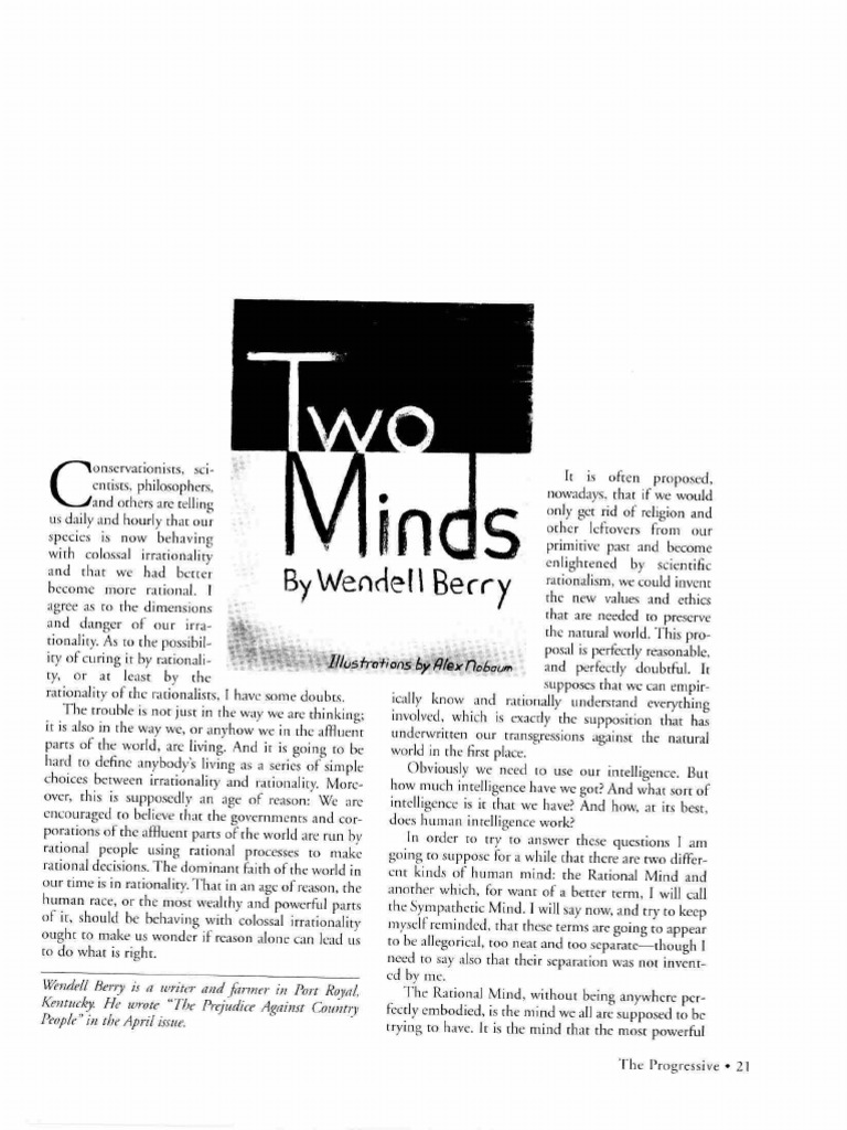 Two Minds | PDF