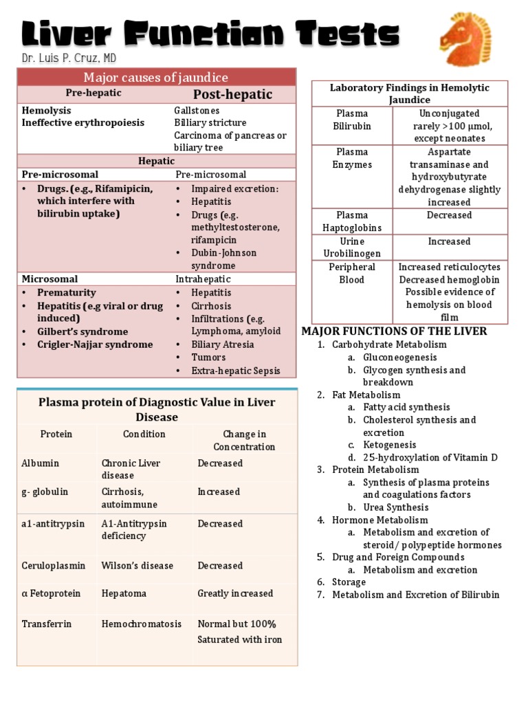 Liver Function Test | PDF | Alanine Transaminase | Liver