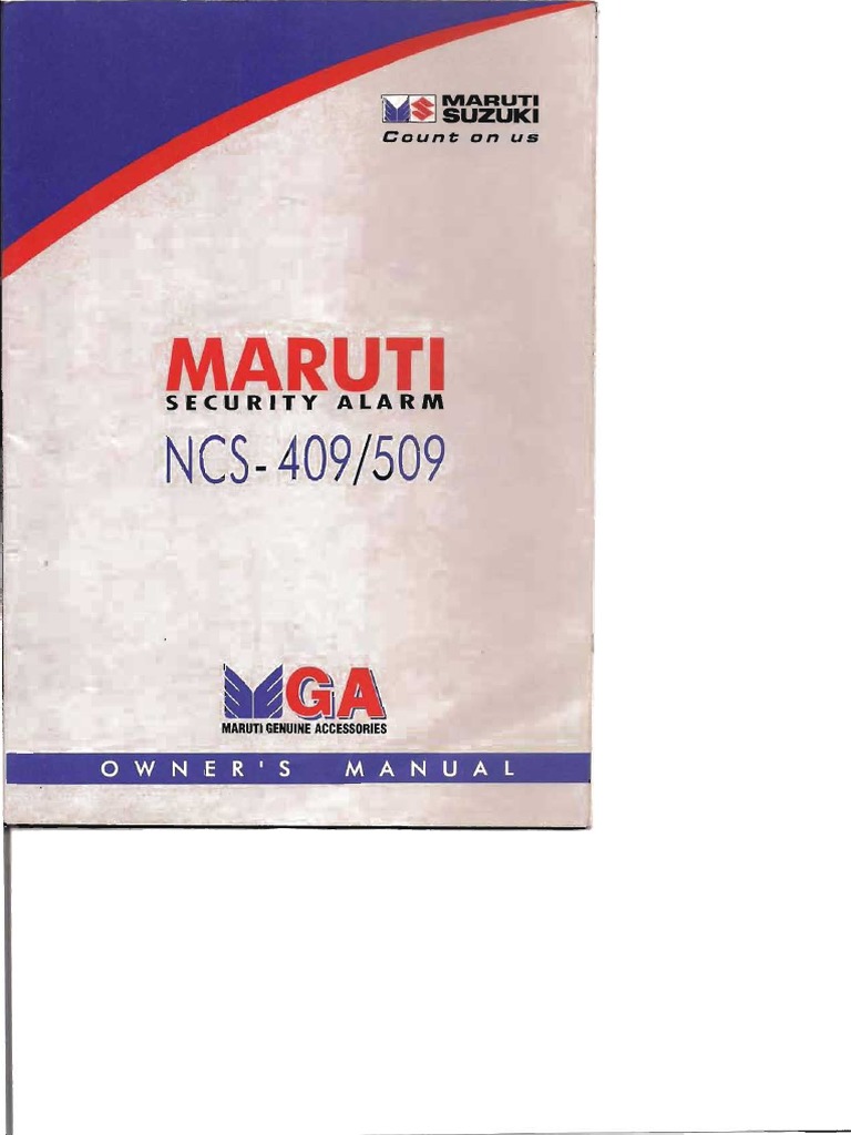 Maruti Security Alarm Manual | PDF | Security Engineering | Security ...
