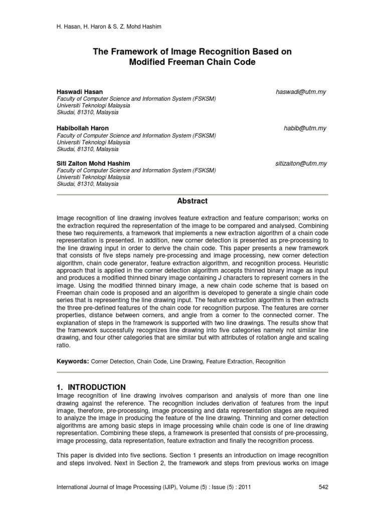 The Framework of Image Recognition Based On Modified Freeman Chain Code ...