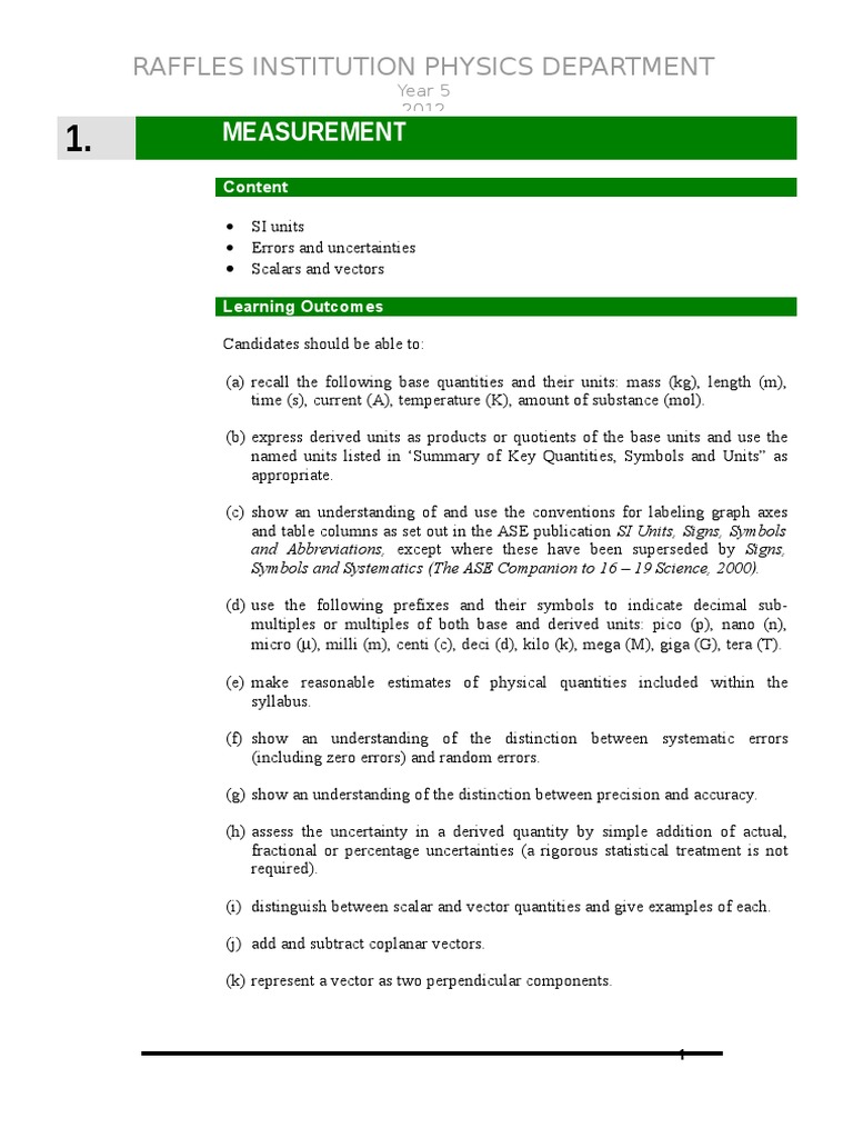 H2 Measurement 2012 | PDF | Observational Error | Euclidean Vector