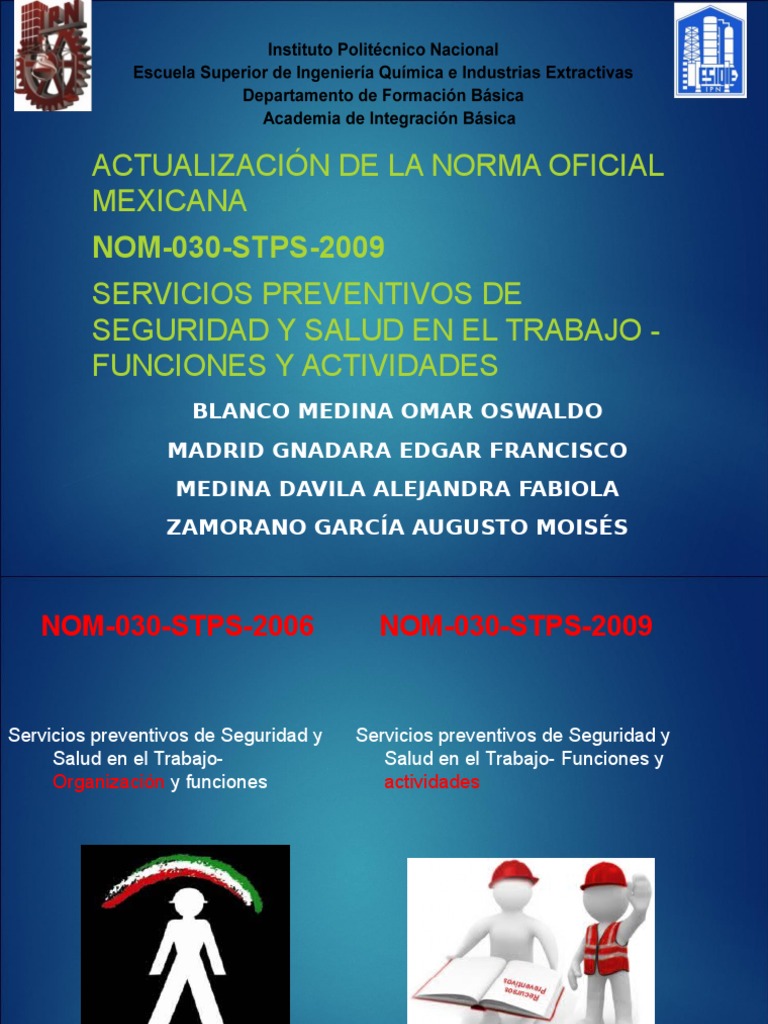 Nom 30 STPS 2009 1 | PDF | Bienestar | Medicina