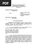 Sample Counter Affidavit Reckless Imprudence | PDF | Evidence | Traffic