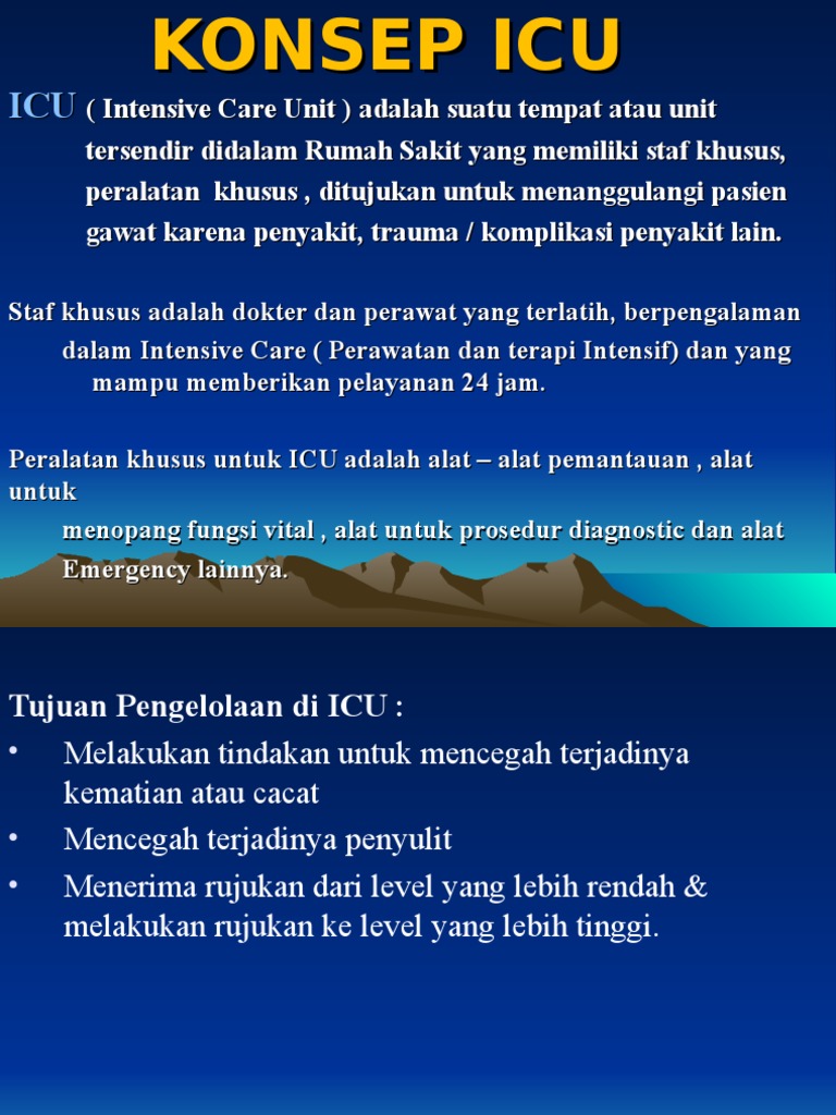 kONSEP ICU POWER POINT | PDF