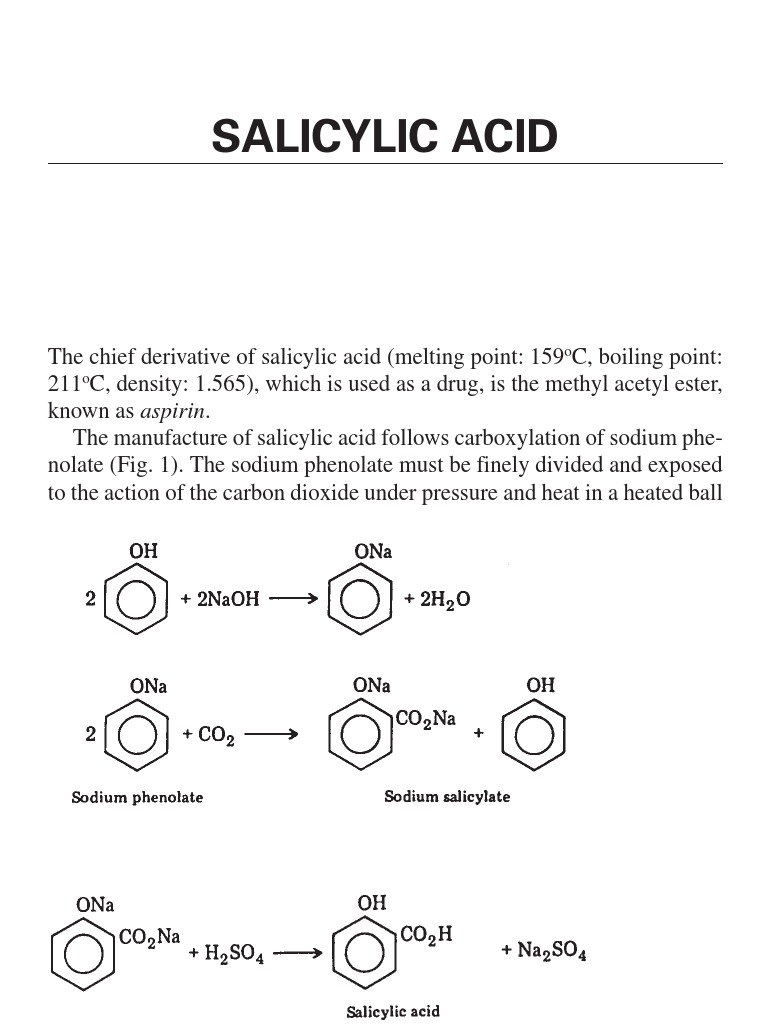 Salicylic Acid | Sodium Carbonate | Sodium Hydroxide