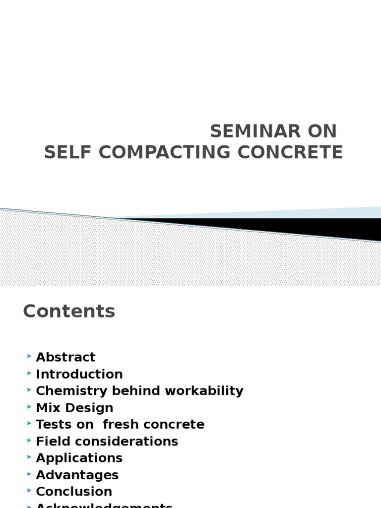 Self Compacting Concrete | PDF | Concrete | Building Technology