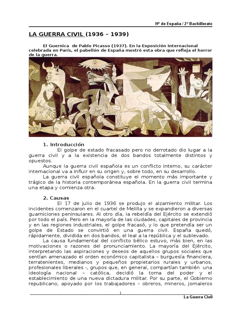 La Guerra Civil Resumen Completo | guerra civil Española | Francisco franco