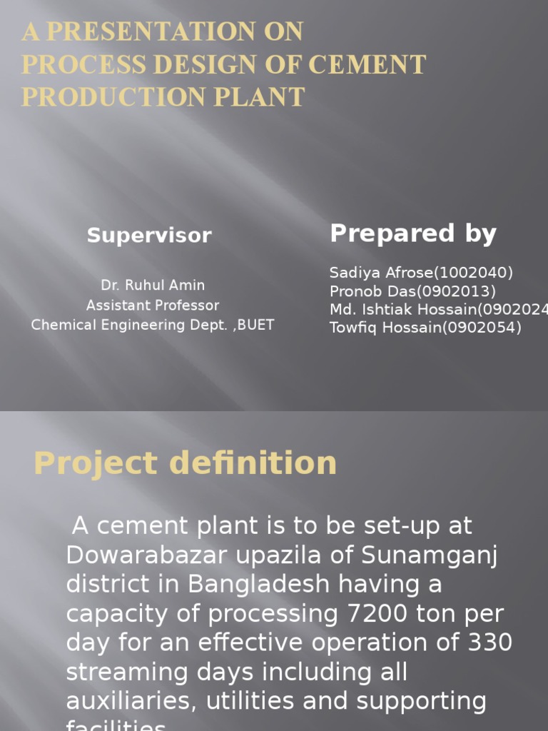 Cement Plant Design-1 | PDF | Cement | Industrial Processes