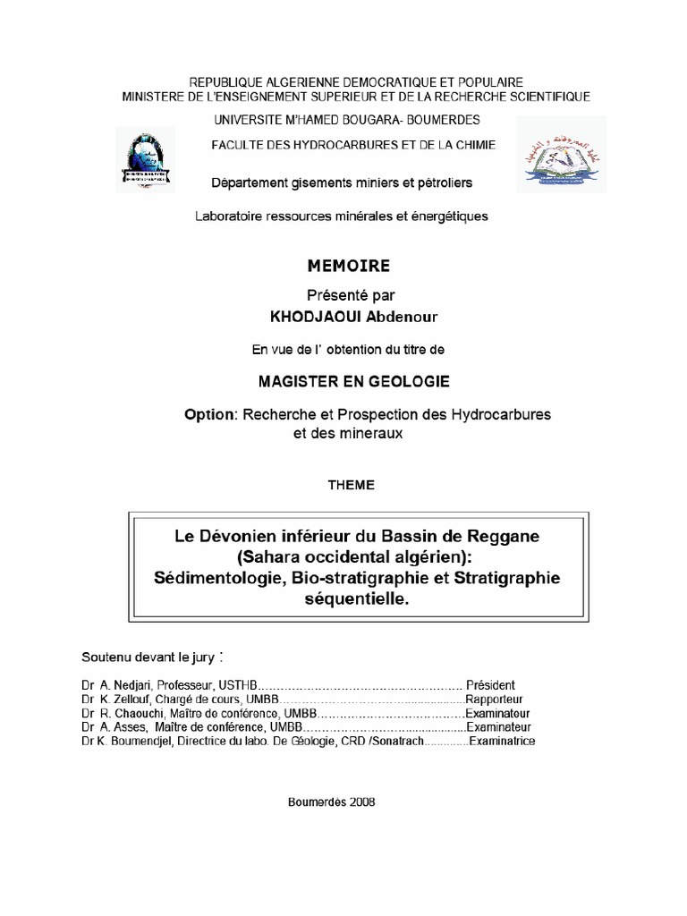 Exploration du Dévonien inférieur à Reggane | PDF | Géologie | Grès