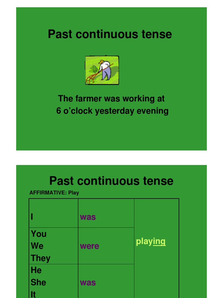 English - The Past Continuous Form and Use | PDF