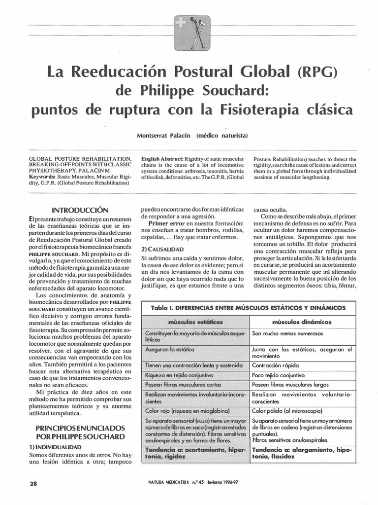 Reeducacion Postural Global RPG Dialnet PDF | PDF | Contracción ...