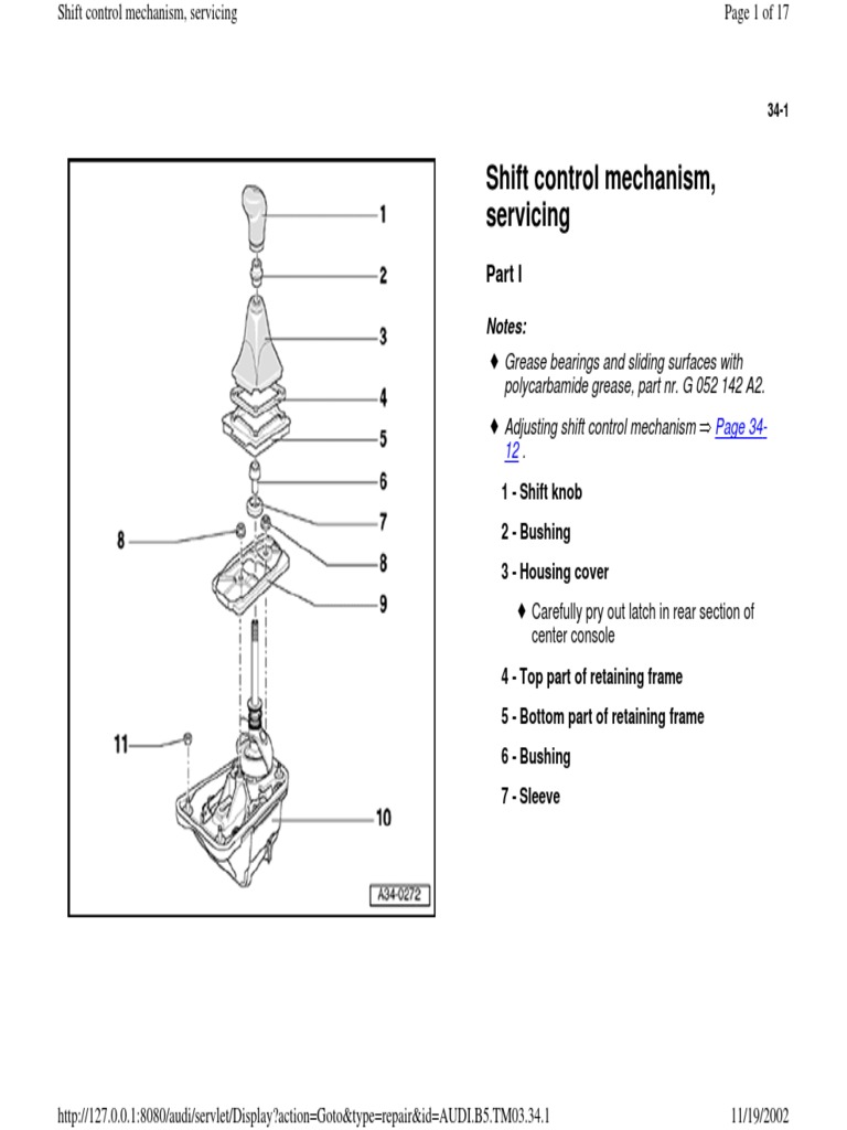 34-1 Shift Control Mechanism | Transmission (Mechanics) | Gear