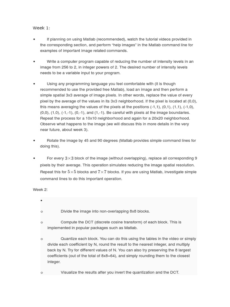 Matlab Exercises | PDF | Data Compression | Computer Graphics